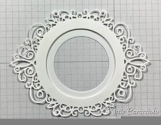 Make a Layered Die Cut Circle Frame For an Easy Card! - Kittie Kraft