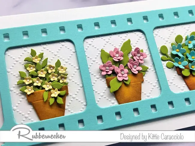 How to Color Die Cut Flower Pots - Kittie Kraft