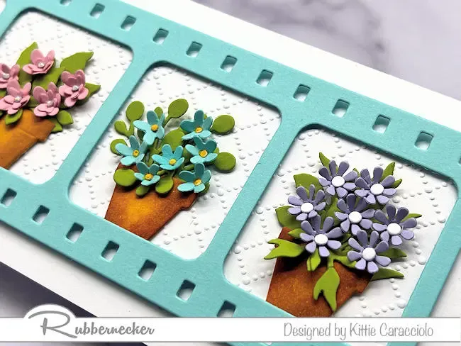 How to Color Die Cut Flower Pots - Kittie Kraft