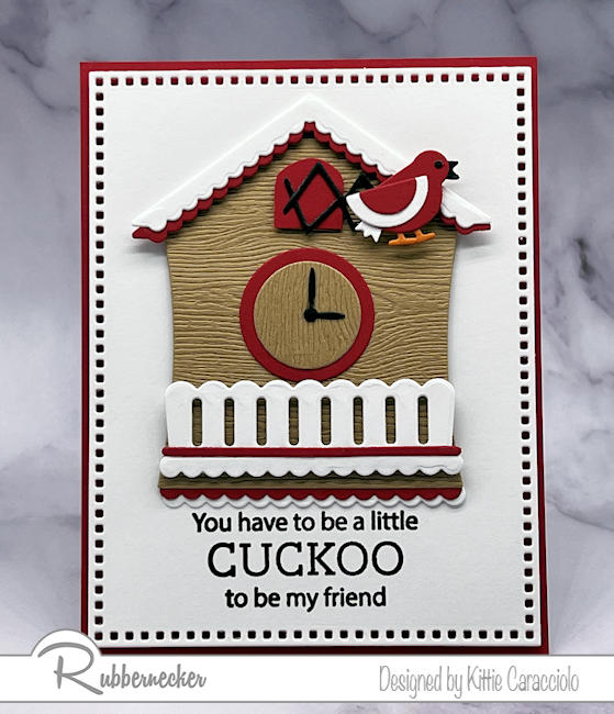 Make a Cute Die Cut Cuckoo Clock Card! - Kittie Kraft