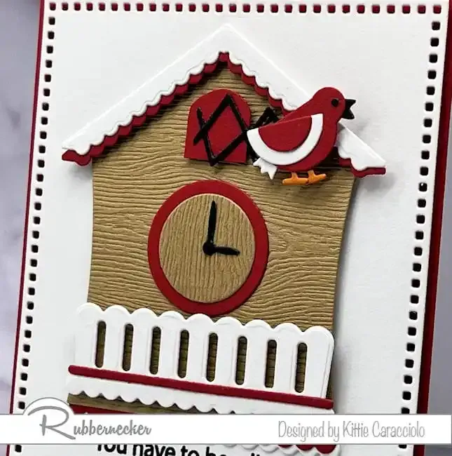 Make a Cute Die Cut Cuckoo Clock Card! - Kittie Kraft