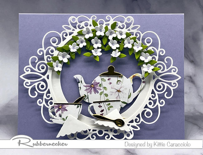 A Card Made With Paper Scraps - Kittie Kraft