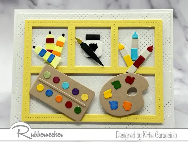 A Cute Handmade Card for an Artist! - Kittie Kraft