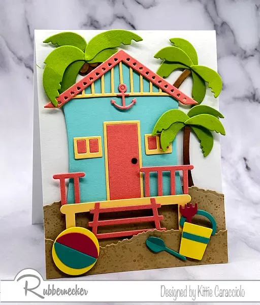 A Super Cute Handmade Beach Shack Card! - Kittie Kraft