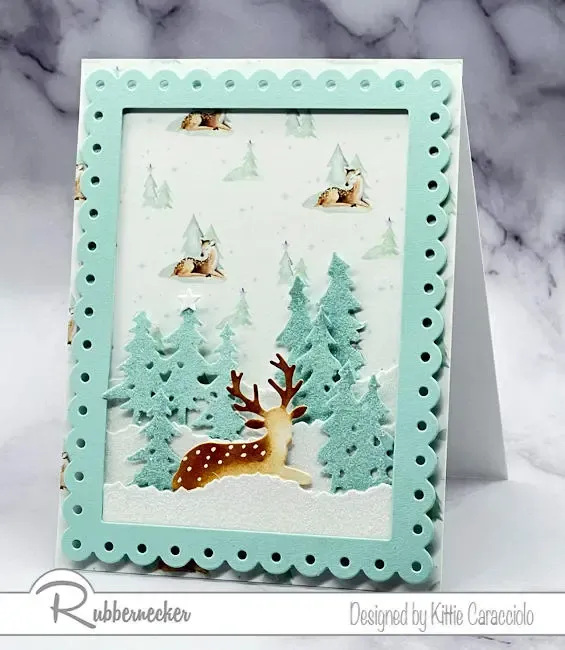 Use Glitter Glue To Make Snow On Cards! - Kittie Kraft