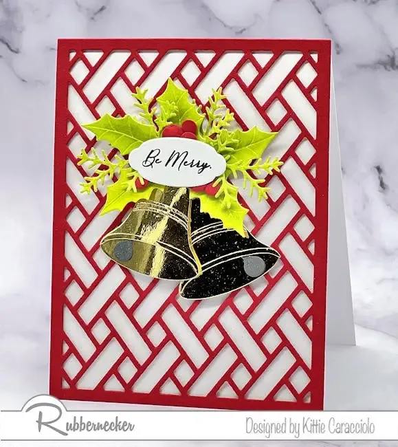 A Handmade Classic Christmas Bells Card - Kittie Kraft