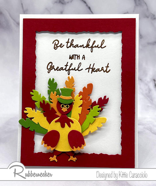 Quick, Easy and SO Adorable Die Cut Turkey Card - Kittie Kraft