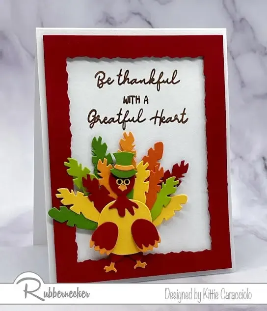 Quick, Easy and SO Adorable Die Cut Turkey Card - Kittie Kraft