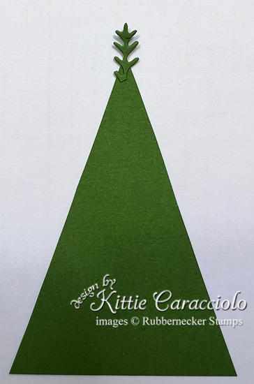 How To Make a Tiny Die Cut Christmas Tree - Kittie Kraft