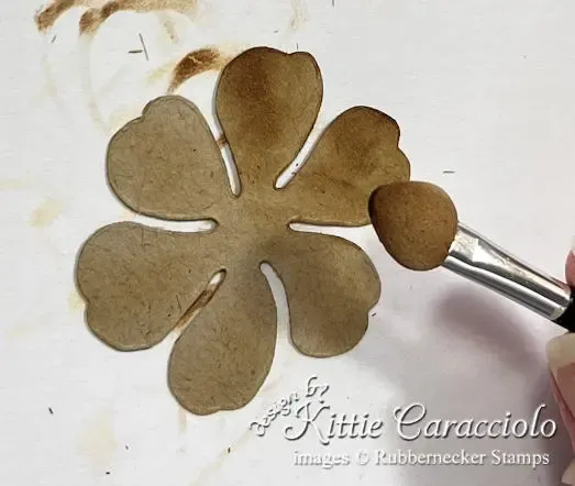 How To Make Paper Pine Cones For Cards - Kittie Kraft