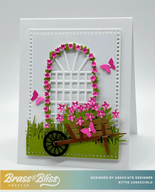 Floral Themed Garden Card Idea for Spring - Kittie Kraft