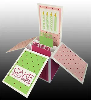 Another Box Fold Pop Up Card for Spring - Kittie Kraft