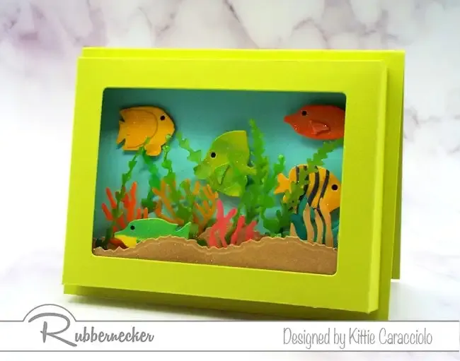 Make a Paper Shadow Box Card in Minutes! - Kittie Kraft