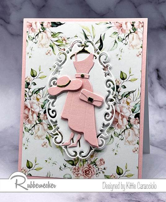 An Elegant Feminine Handmade Card Idea - Kittie Kraft