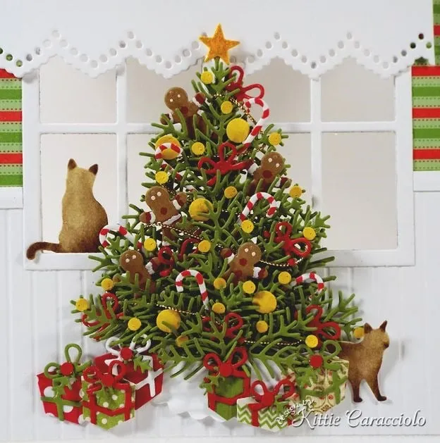 Christmas Tree and See Through Window - Kittie Kraft