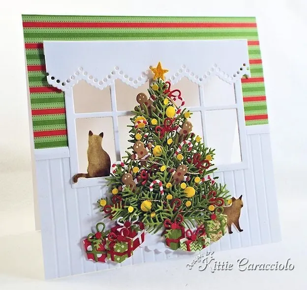 Christmas Tree and See Through Window - Kittie Kraft