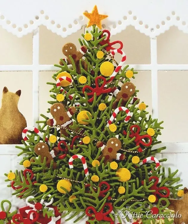 Christmas Tree and See Through Window - Kittie Kraft