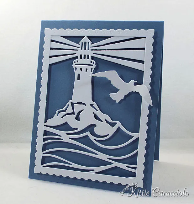 Die Cut Lighthouse Frame and Impression Obsession Sale - Kittie Kraft