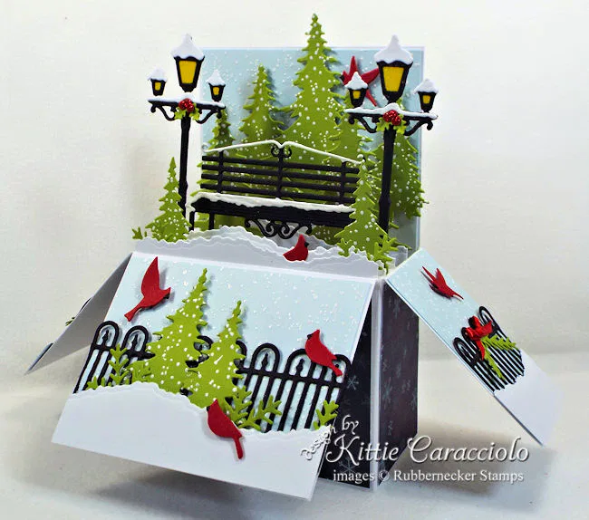 Holiday Pop Up Box Card - Kittie Kraft