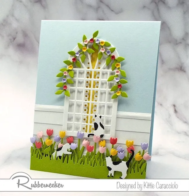 How to Make a Spring Flowers Card - Kittie Kraft