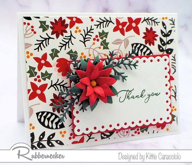 Handmade Christmas Thank You Cards - Kittie Kraft