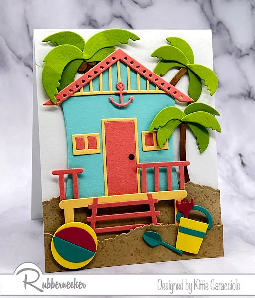 A Super Cute Handmade Beach Shack Card! - Kittie Kraft