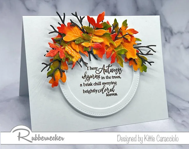 How To Make Fall Leaf Die Cuts Look Real - SO Easy! - Kittie Kraft